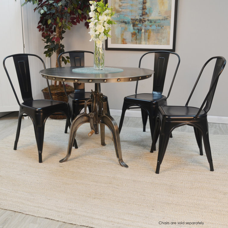 Trent Austin Design® Hoyer Round Metal Dining Table & Reviews | Wayfair