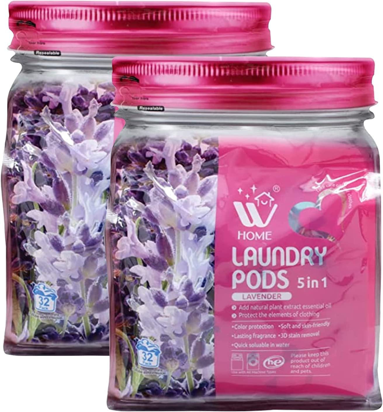 WBM Home WBM 5-in1 Ultra Concentrated Laundry Detergent Pods, High ...