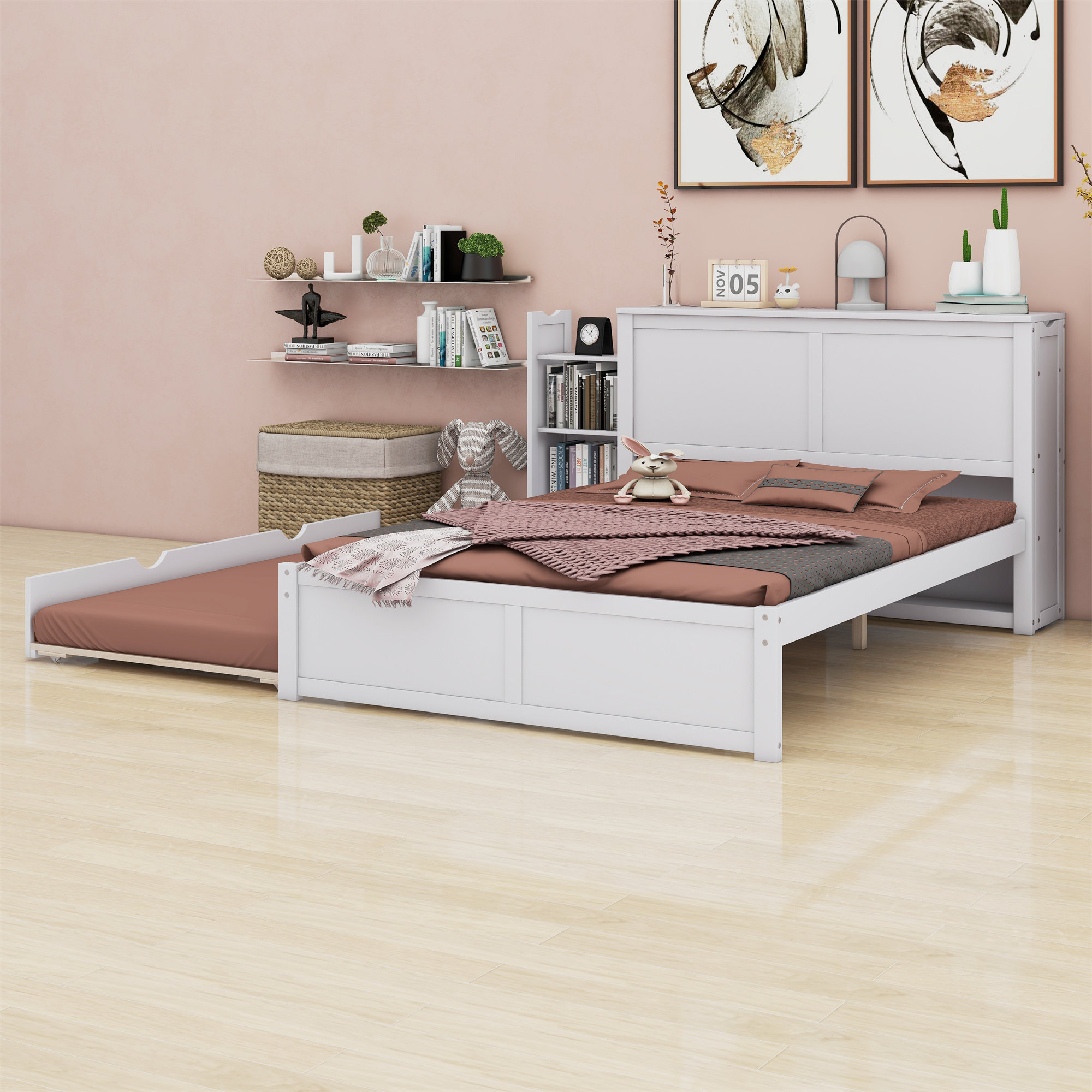 Red Barrel Studio® Porchae Platform Storage Bed | Wayfair