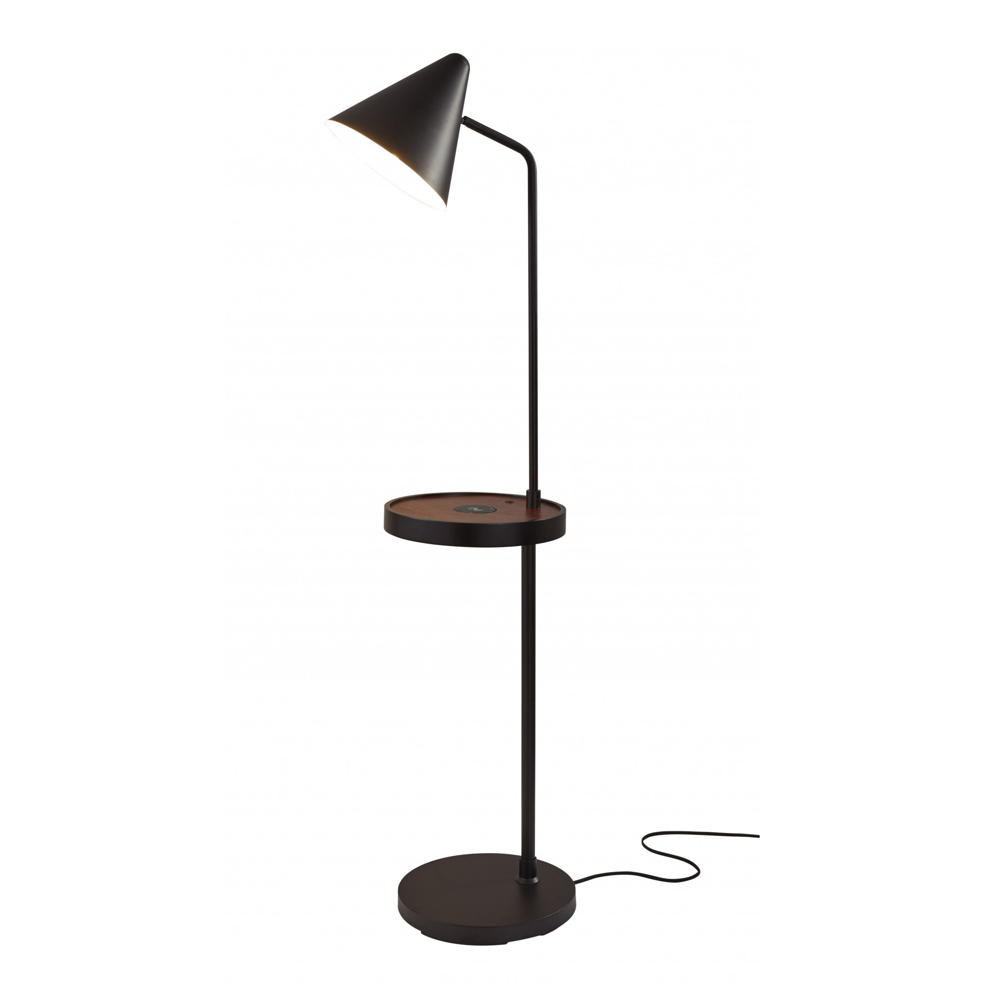 Hokku Designs Brandeis 59" Tray Table Floor Lamp | Wayfair