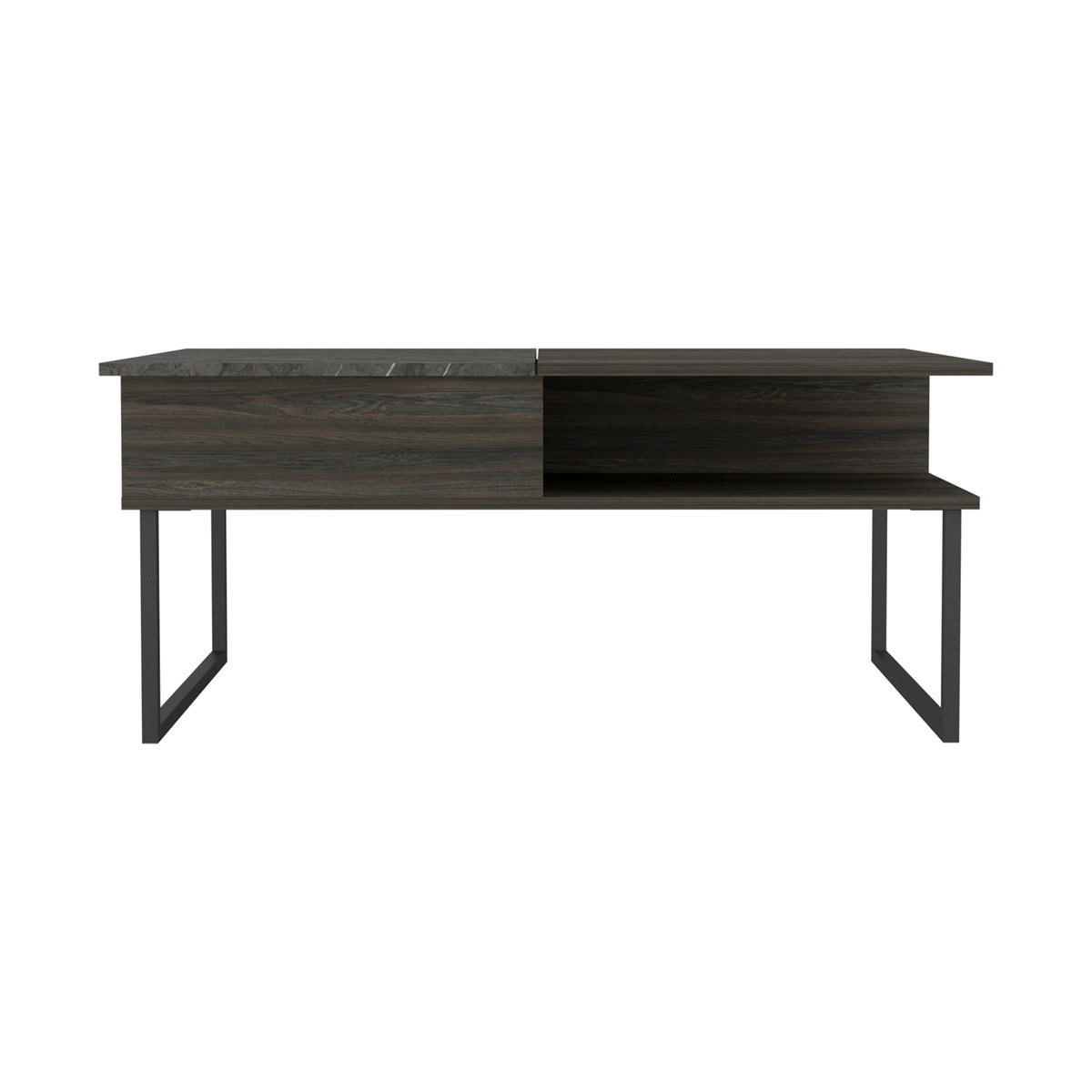 Ebern Designs Carbon And Onyx 1-Shelf Lift Top Coffee Table | Wayfair