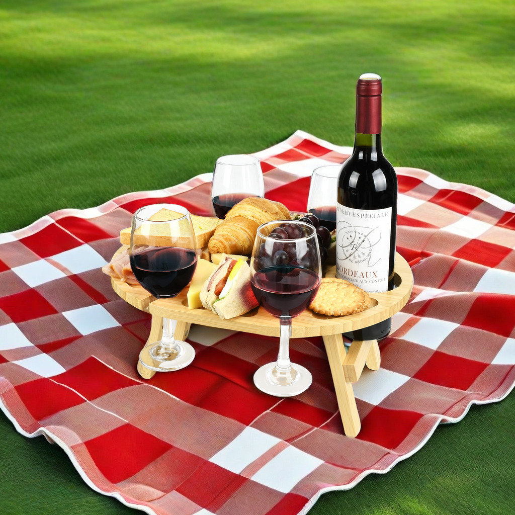 Lark Manor™ Arely Oval 15.55'' L x 12.4'' W Outdoor Picnic Table | Wayfair