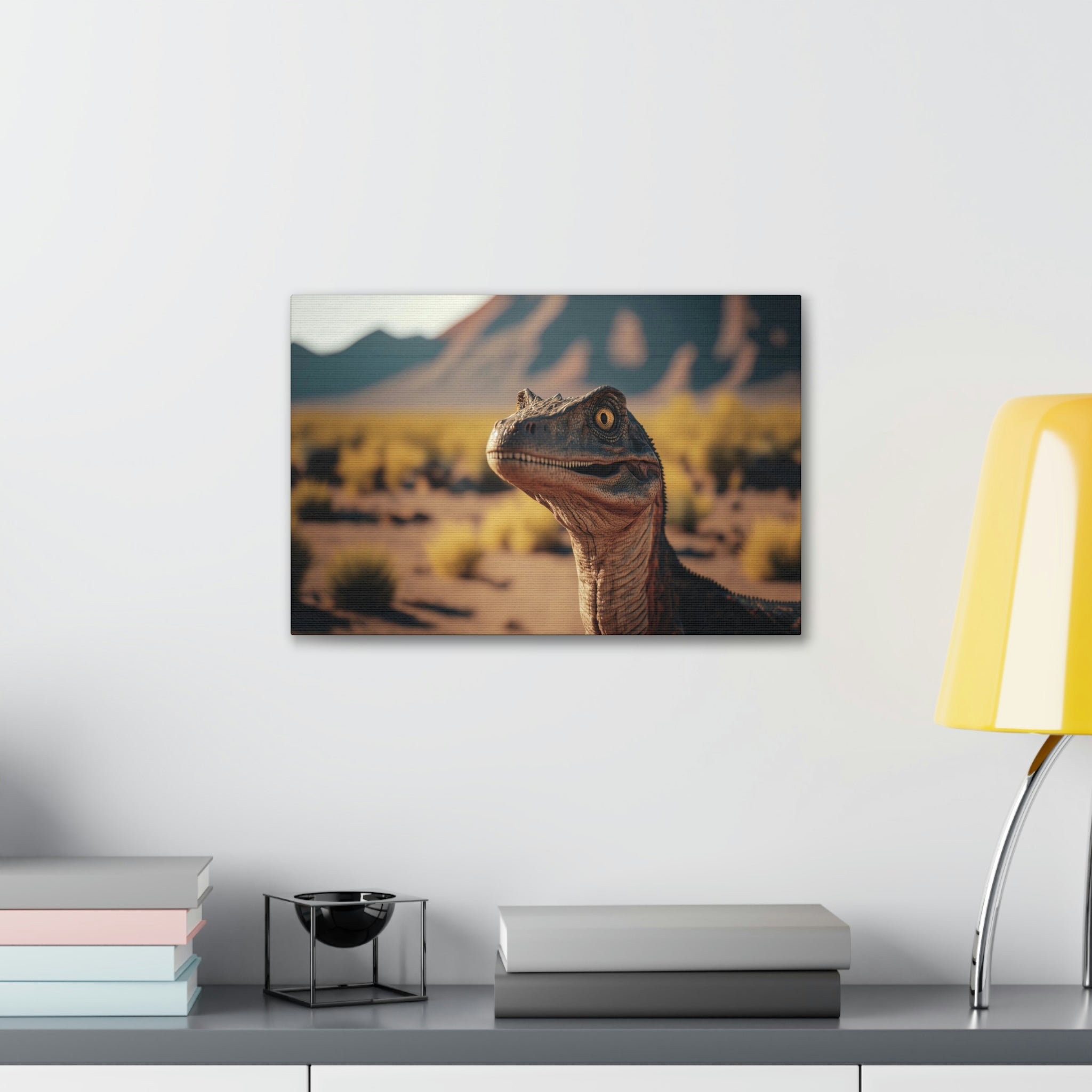 Trinx Funny Velociraptor Silly Velociraptor Scene Outside Wall Art ...