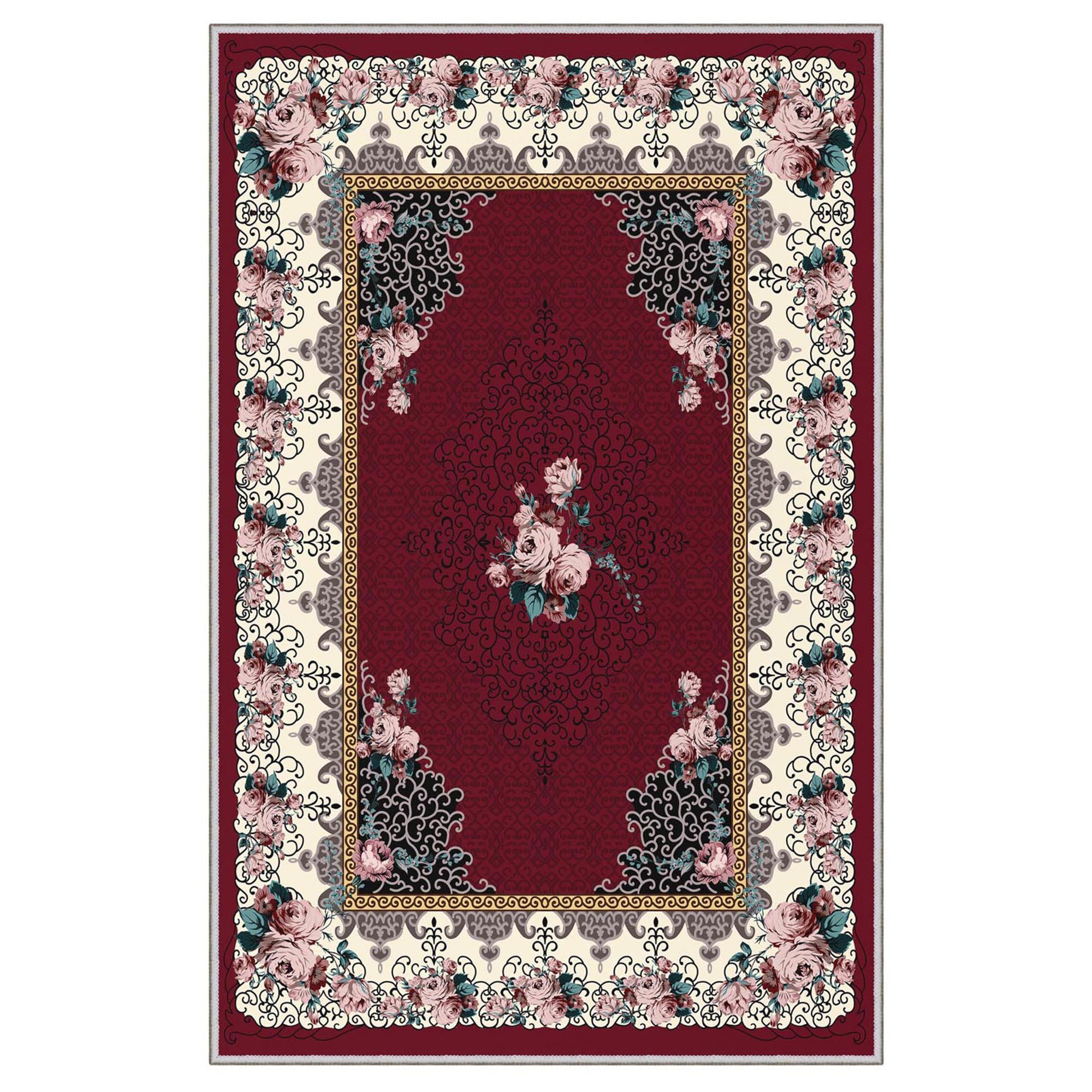 East Urban Home Maloy Oriental Machine Woven Rectangle 4'7" x 7'3 ...