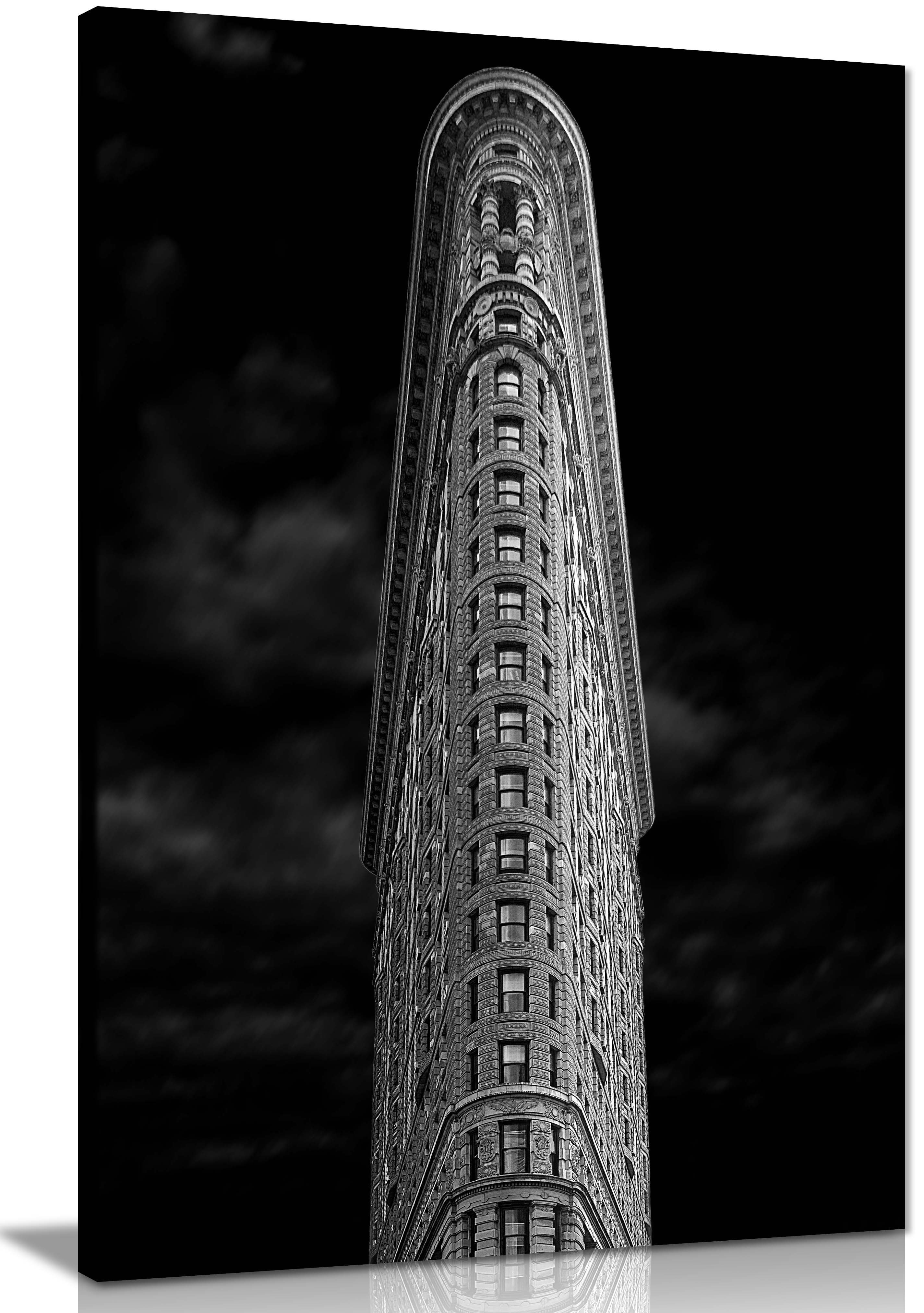 Panther Print Architectural Tall Building Facade - Wrapped Canvas ...