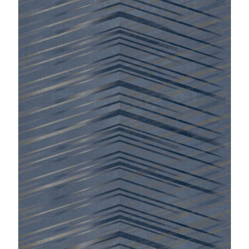 York Wallcoverings Glistening Chevron Chevron Roll | Wayfair