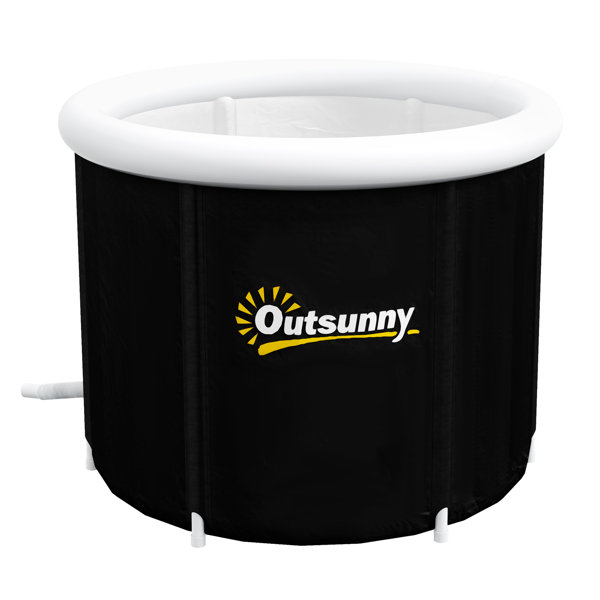 Audiohome Outsunny Ice Bath Tub, 79 Gallon Outdoor Portable Cold Plunge ...