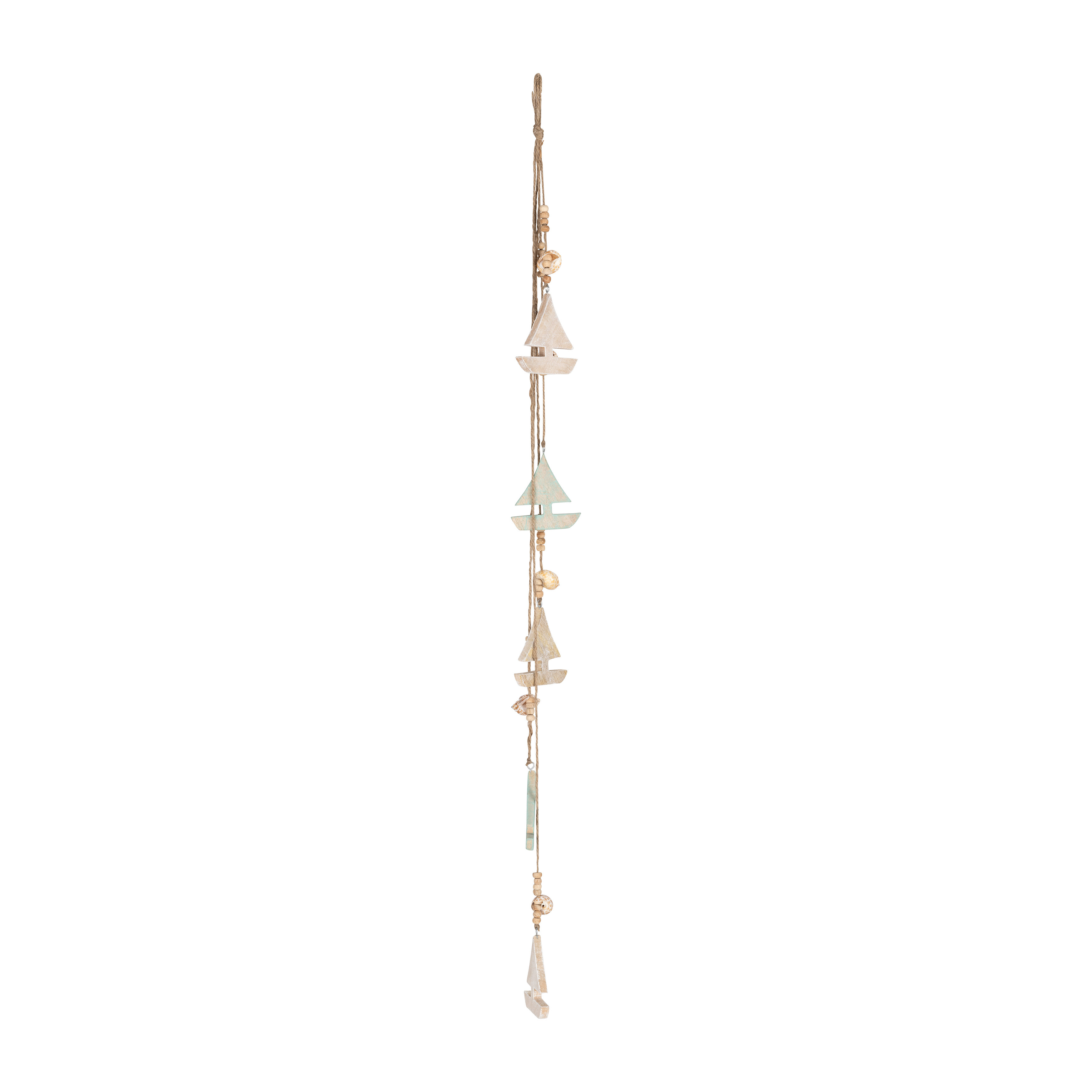 Breakwater Bay 40" Hanging Glass Fish Decorative Beads - 3" x 1" x 40 ...