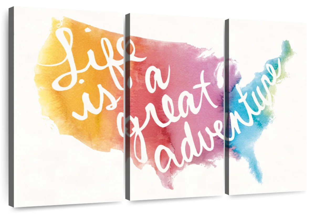 Ebern Designs Tergel Watercolor USA | Wayfair