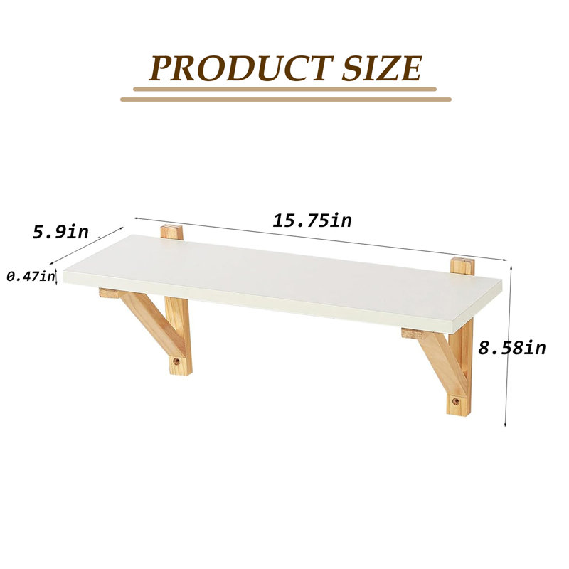 Ebern Designs Floating Tv Stand, White | Wayfair