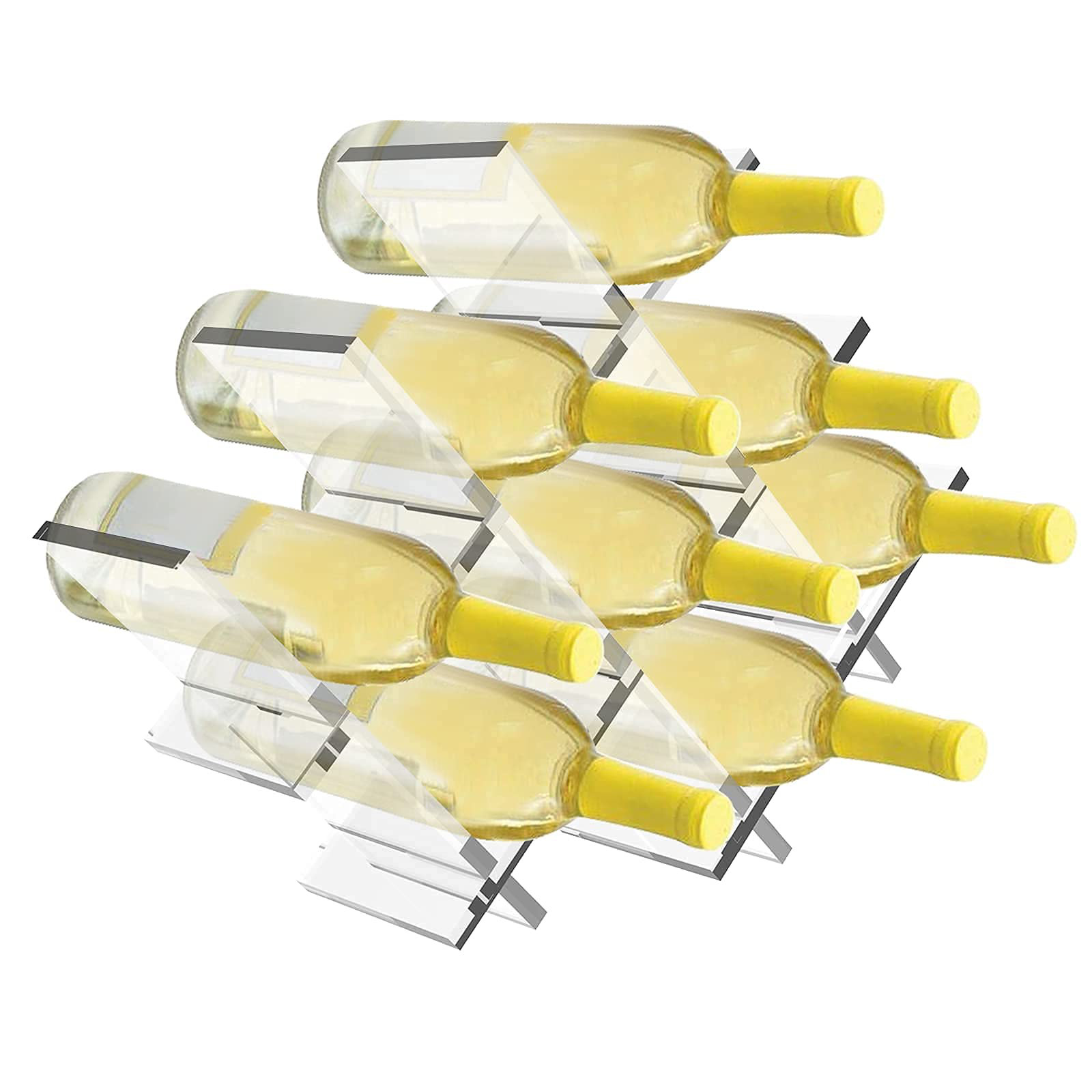 Ophelia & Co. Wine Rack 8 Bottle Countertop Grid Freestanding Small ...