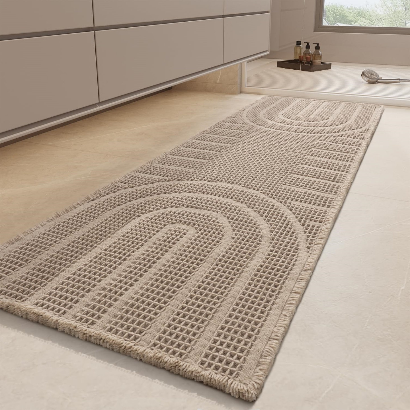 Corrigan Studio® Soft Long Waffle Bath Runner Rug | Wayfair