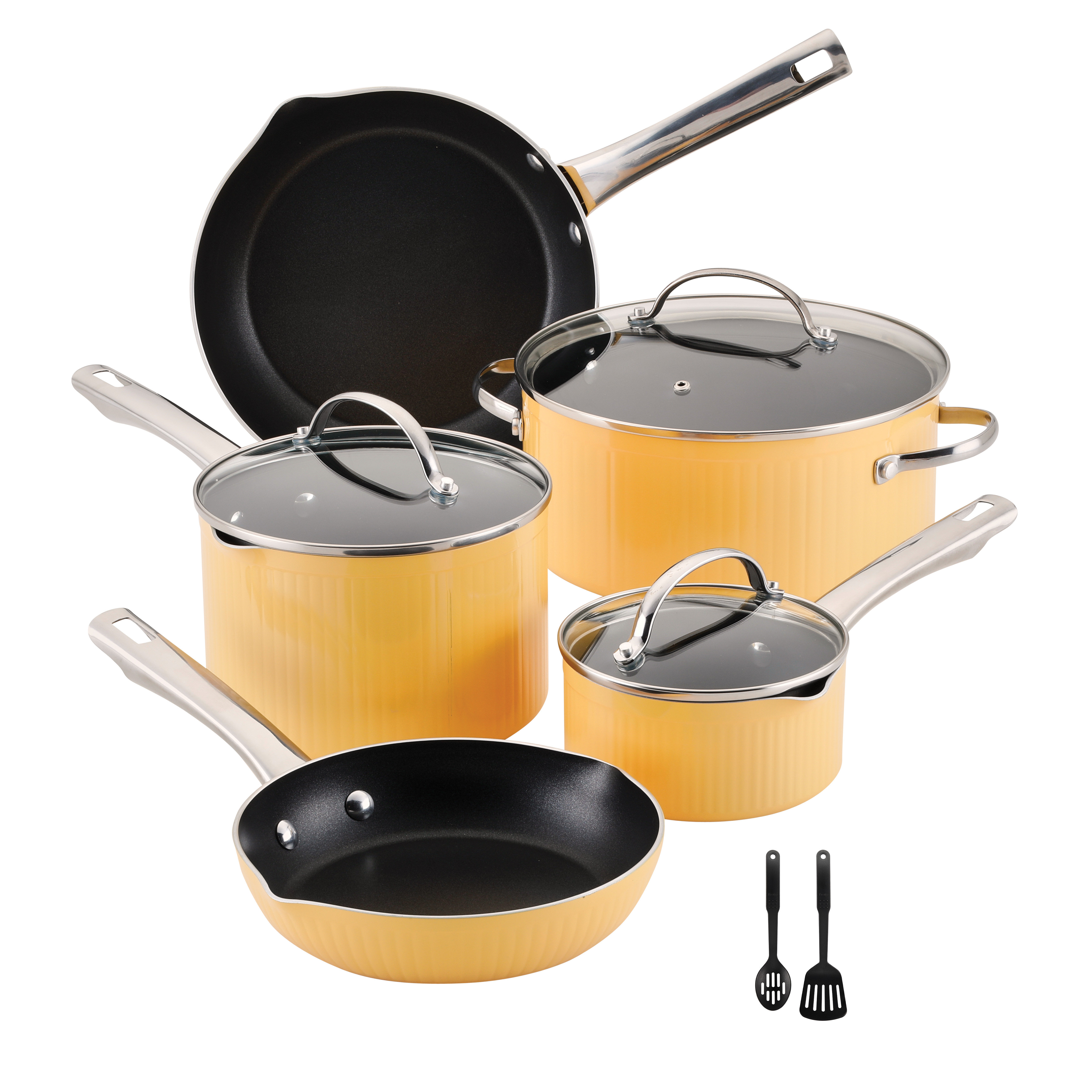 Farberware Style Nonstick Cookware Pots And Pans Set, Includes Kitchen ...