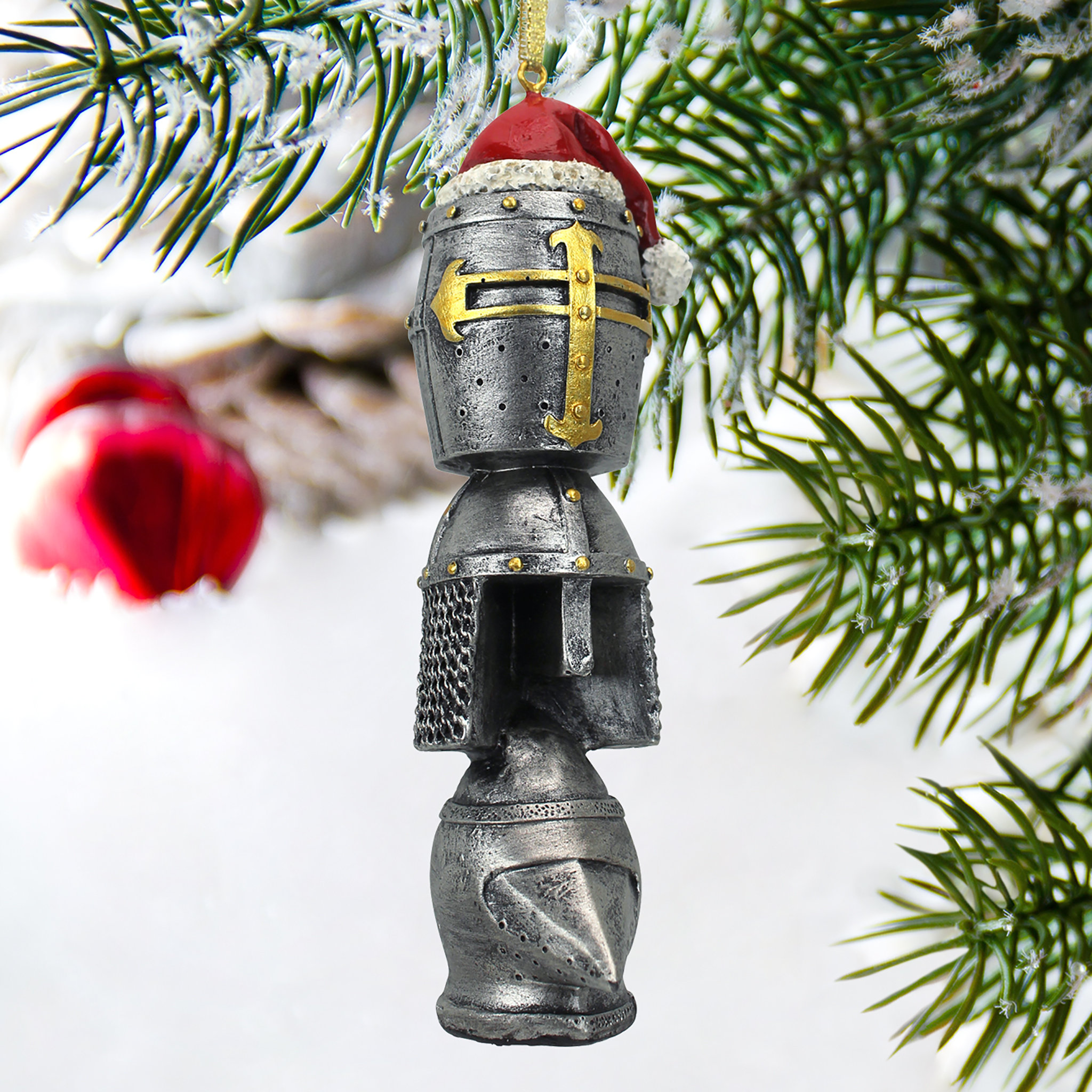 Design Toscano Medieval Helms Totem Hanging Figurine Ornament | Wayfair ...
