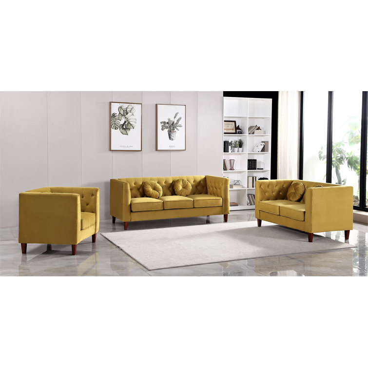 Rosdorf Park Deuce 3 - Piece Living Room Set | Wayfair