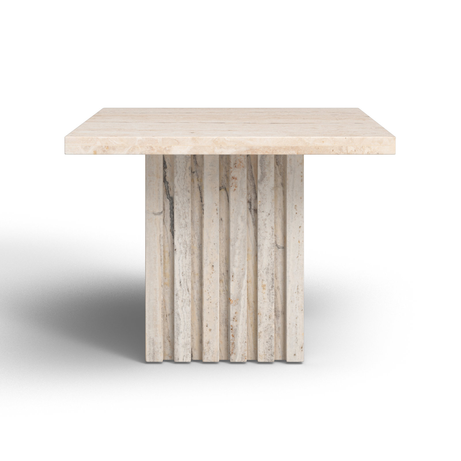AllModern Pristina Tall Square Marble Accent Table | Wayfair