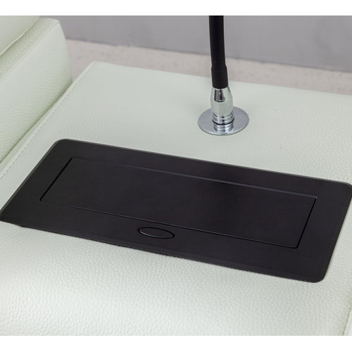 Wade Logan® Ariaana Leather Power Reclining Sectional & Reviews | Wayfair