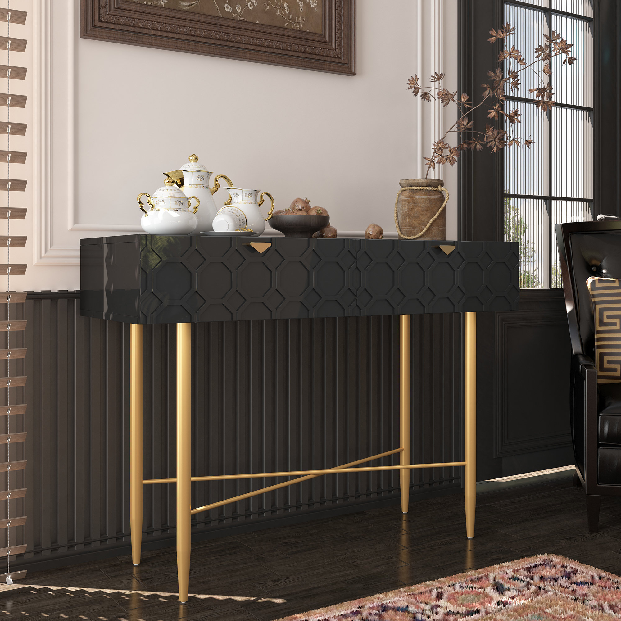 Lark Manor Console Araneli et Commentaires - Wayfair Canada