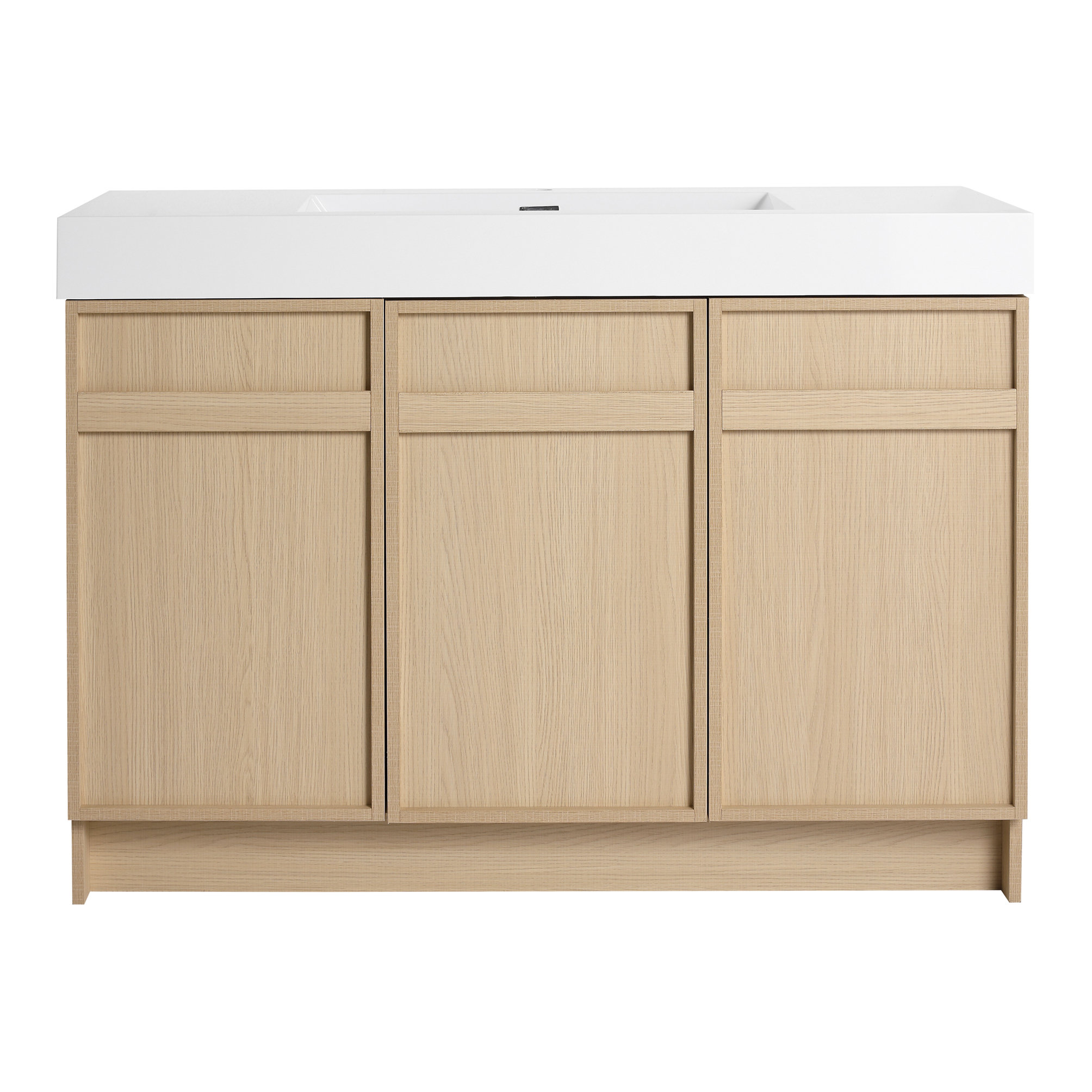 Ebern Designs Freestanding Bathroom Vanity With Resin Sink & 3 Soft ...