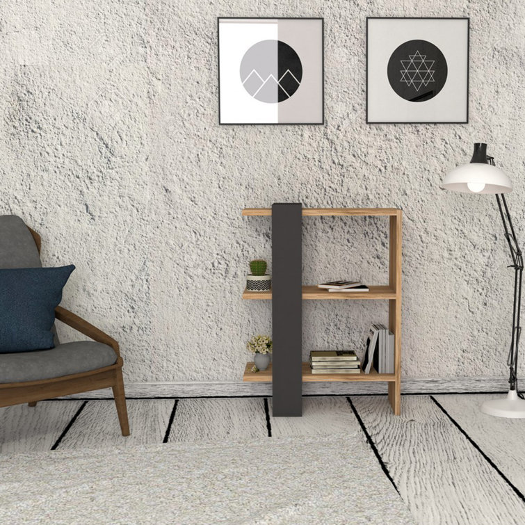 East Urban Home Geometric Bookcase & Reviews | Wayfair