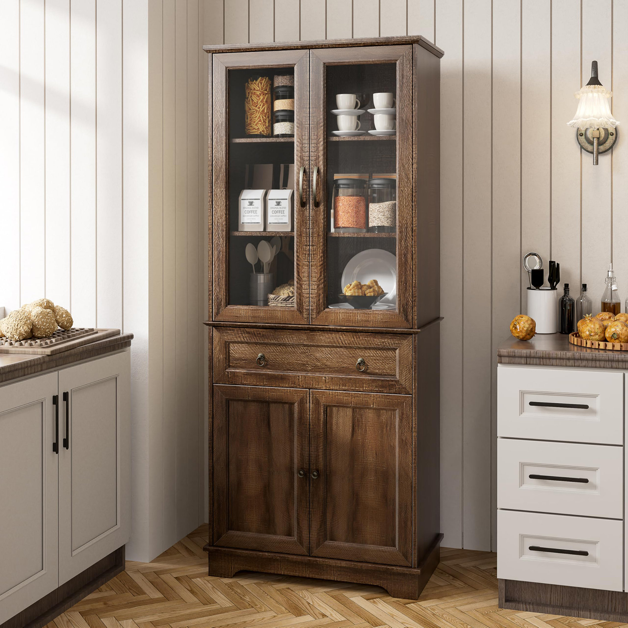 Millwood Pines 72" Tall Kitchen Storage Cabinets | Wayfair