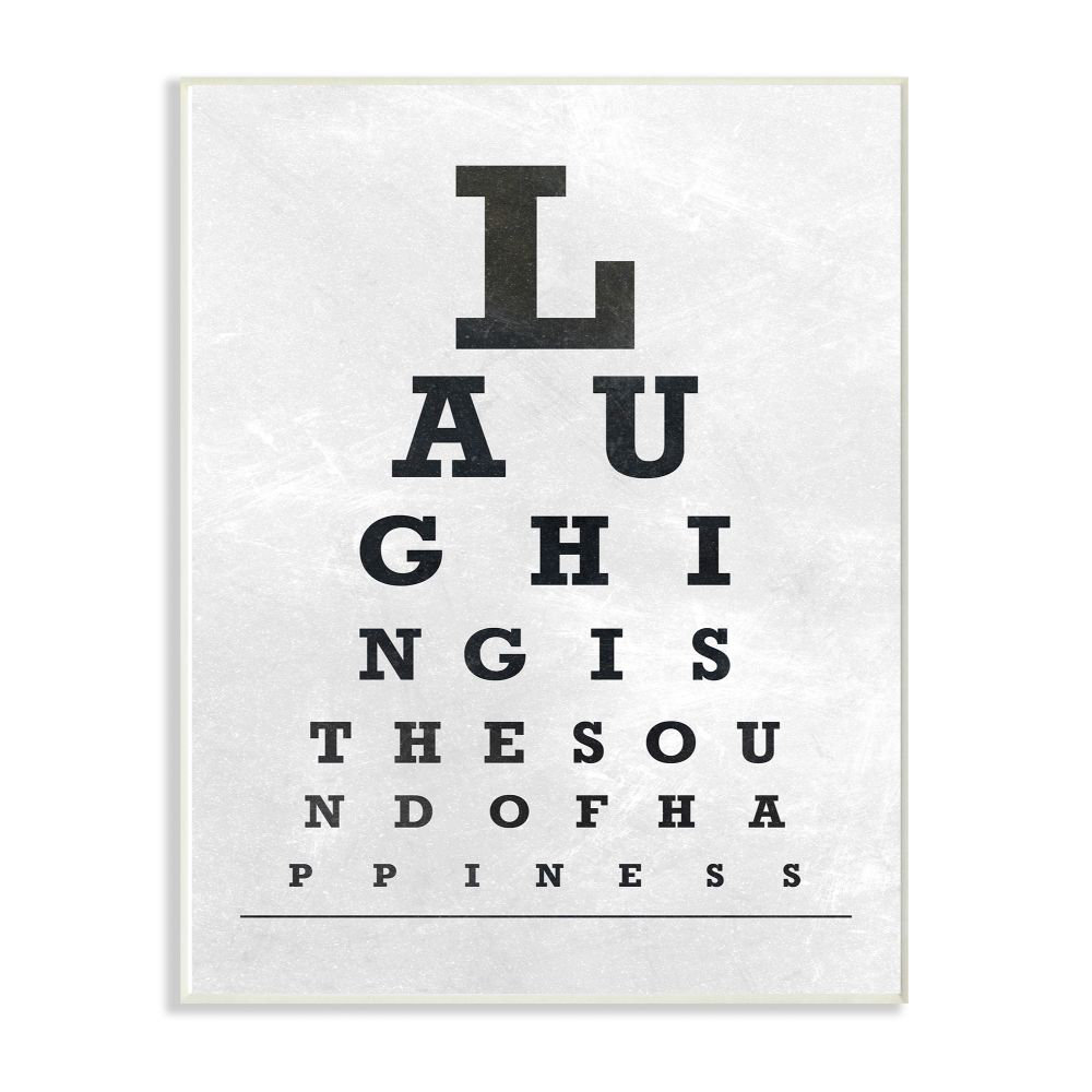 Ebern Designs 'Eye Chart Family Home Inspirational Word Design' Graphic ...