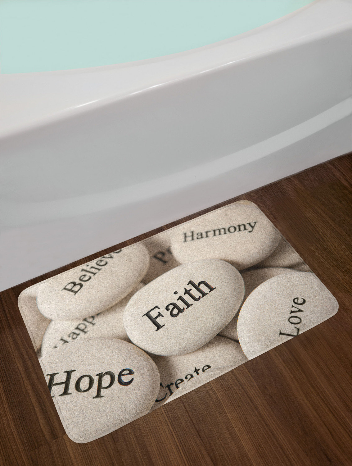 East Urban Home Motivational Words on Rocks Meditative and Cheerful ...