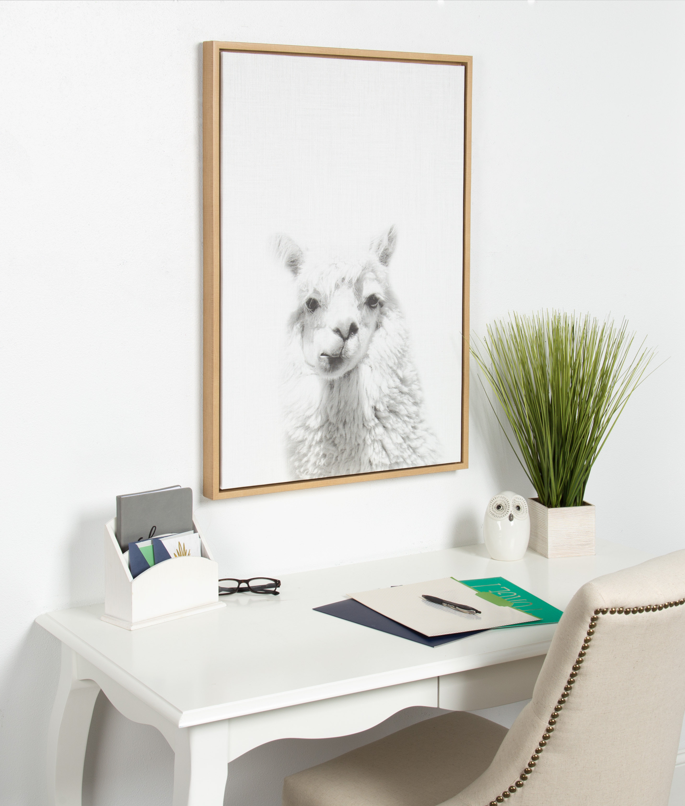 Wade Logan® Audel Sylvie Natural Alpaca by Tai Prints - Floater Frame ...