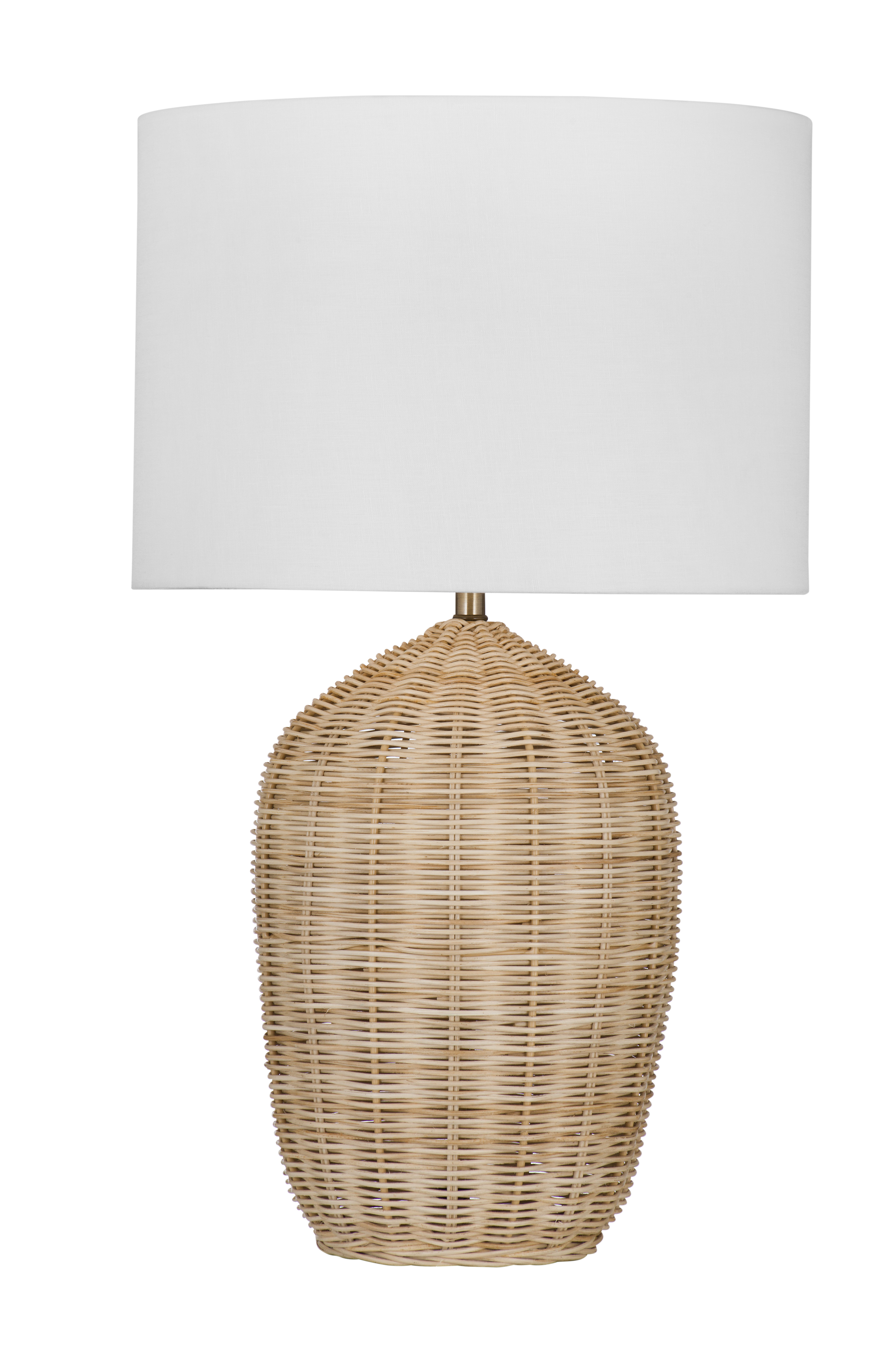 Bayou Breeze Benius Wicker/Rattan Table Lamp | Wayfair