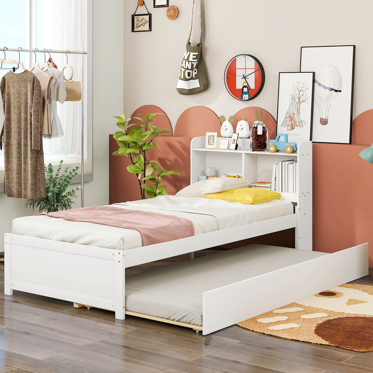 Red Barrel Studio® Yazlyn Bookcase Bed | Wayfair