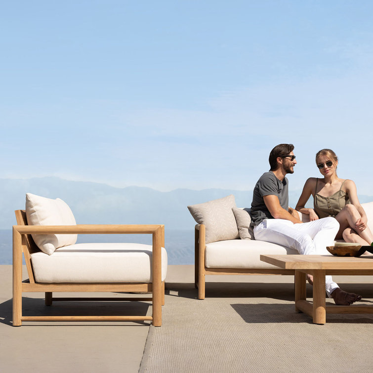 Harbour Outdoor Teak Lounge Chair by Nicholas & Harrison Condos | Perigold