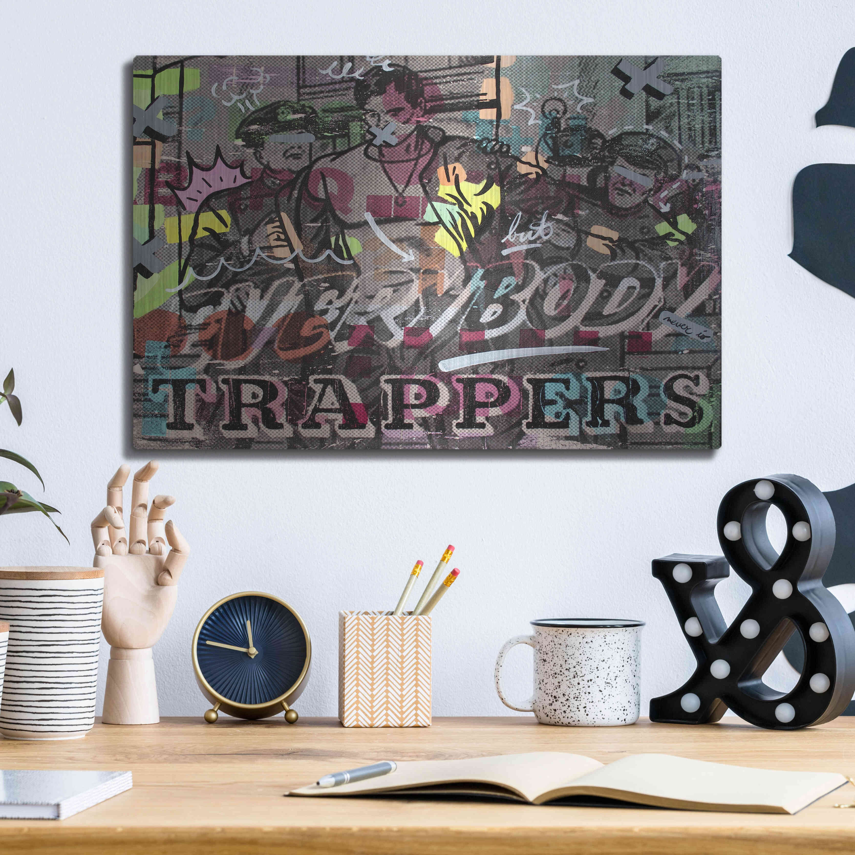 Trinx 'Everybody Trappers' by Dan Monteavaro, Metal Wall Art | Wayfair