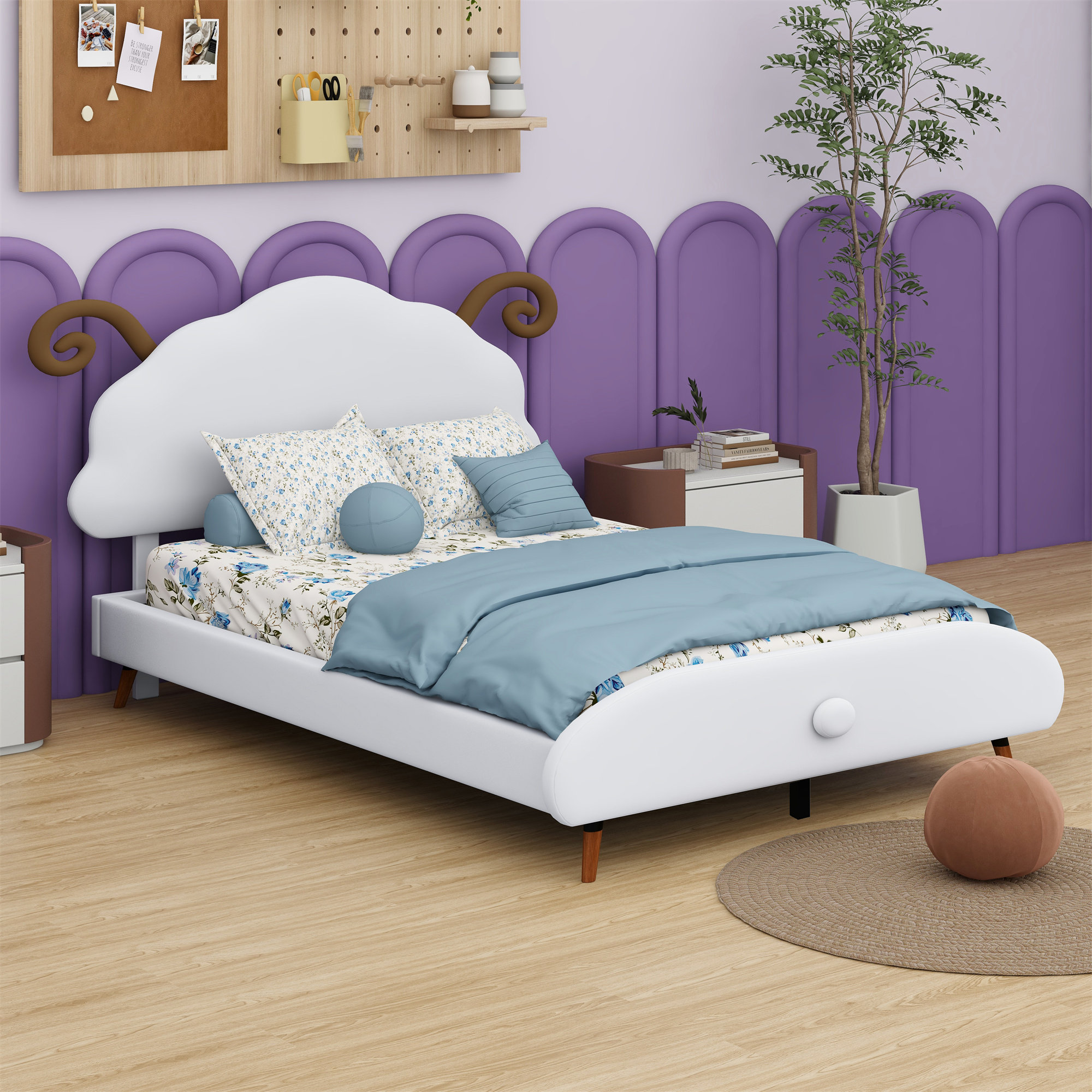 Zoomie Kids Aliecia Upholstered Panel Bed | Wayfair