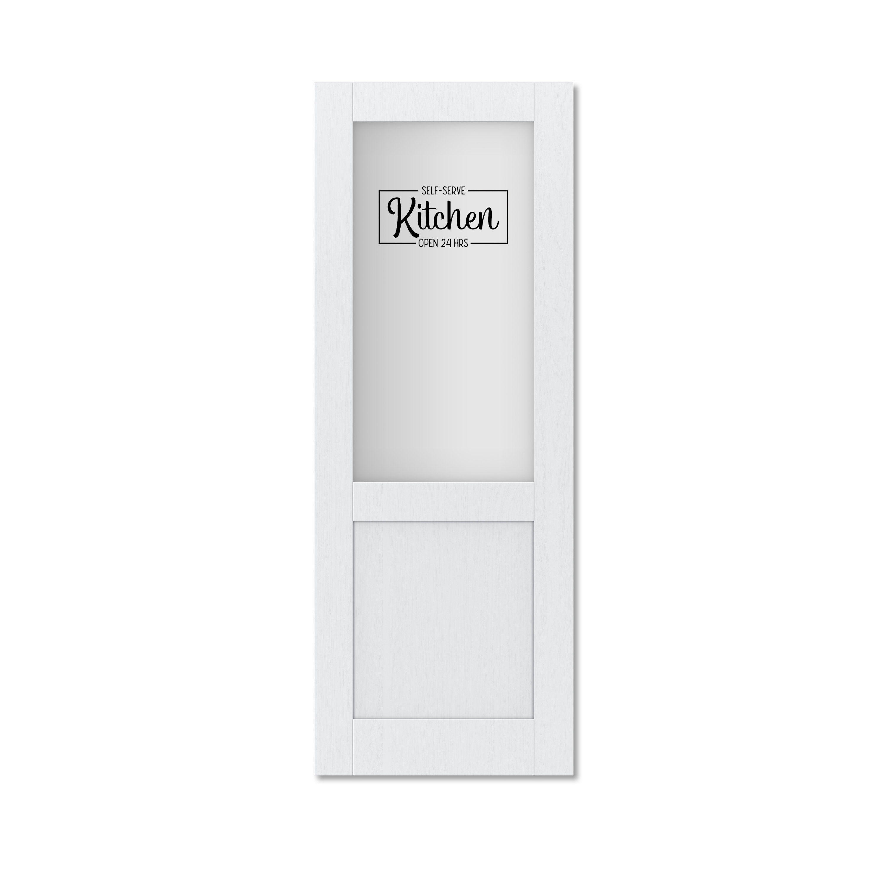 ARK DESIGN Kitchen Pantry Frosted Glass Door Slab For Barn Door Solid ...