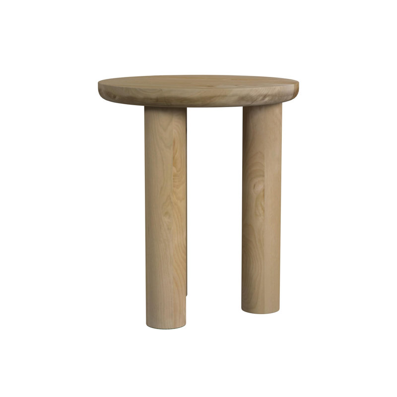 Millwood Pines Claytor Solid Wood 3 Legs End Table - Wayfair Canada