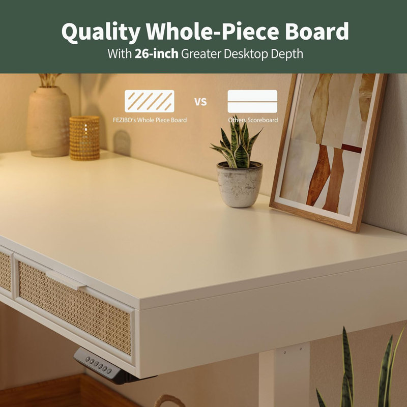 Bay Isle Home™ Harlesden Height Adjustable Desk | Wayfair