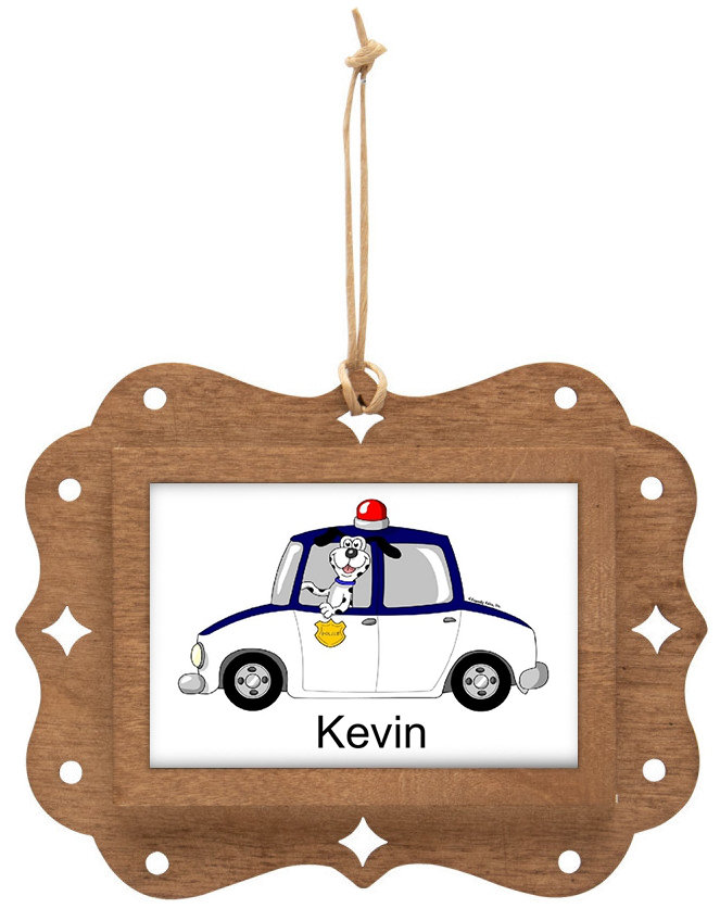 Printed Perfection Personalized Police Car Key Chain | Wayfair