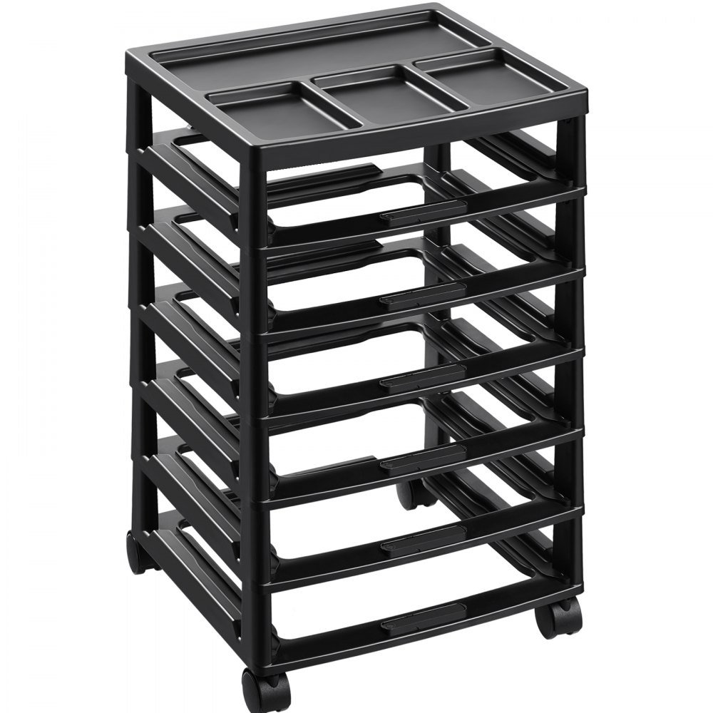 Ebern Designs Scrapbook Rolling Storage Cart 6-Tier Large Capacity with ...