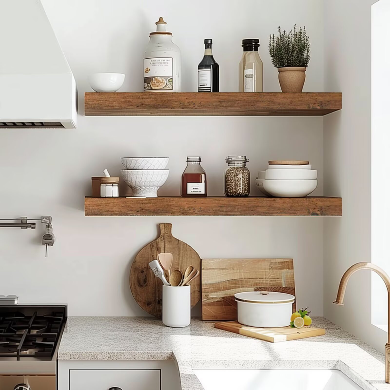 Millwood Pines Floating Shelves for Wall Wall Mounted Decoration ...