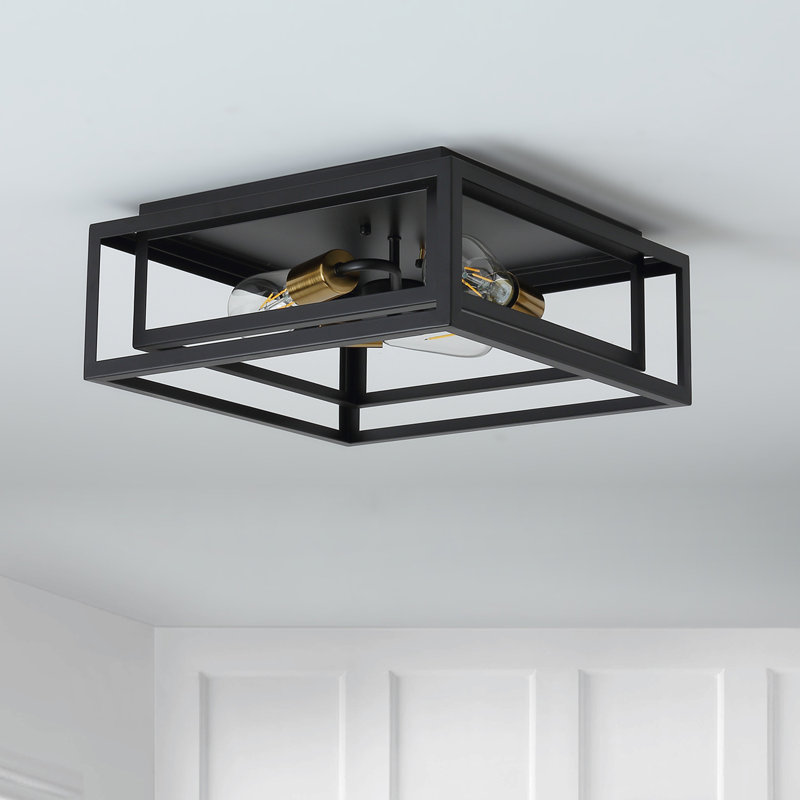 Greyleigh™ Andrus 3-Light 15.35" Semi Flush Mount & Reviews | Wayfair
