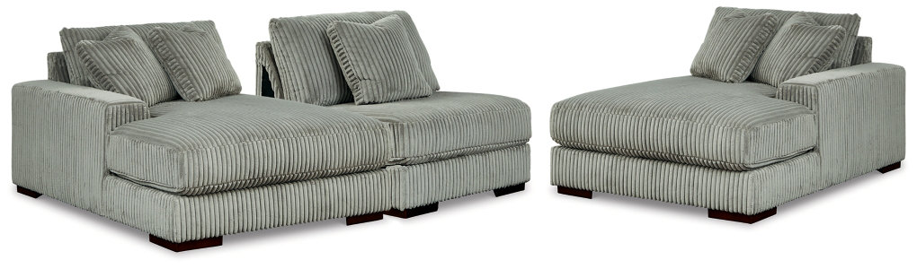 Orren Ellis Lindyn 3-Piece Sectional with Double Chaise | Wayfair