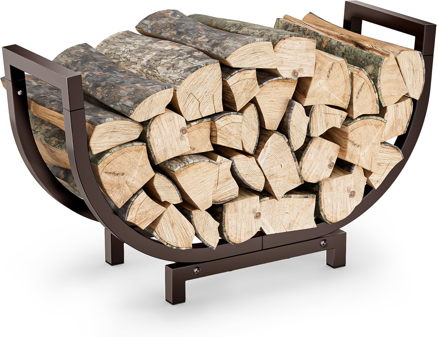 Latitude Run® Firewood Rack Outdoor And Indoor Firewood Storage, 24 ...
