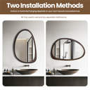 Metro Lane Asymmetrical Wood Framed Wall Accent Mirror & Reviews ...