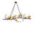 Foundry Select 57" Long Winter Solstice 12 Light Oblong Chandelier ...