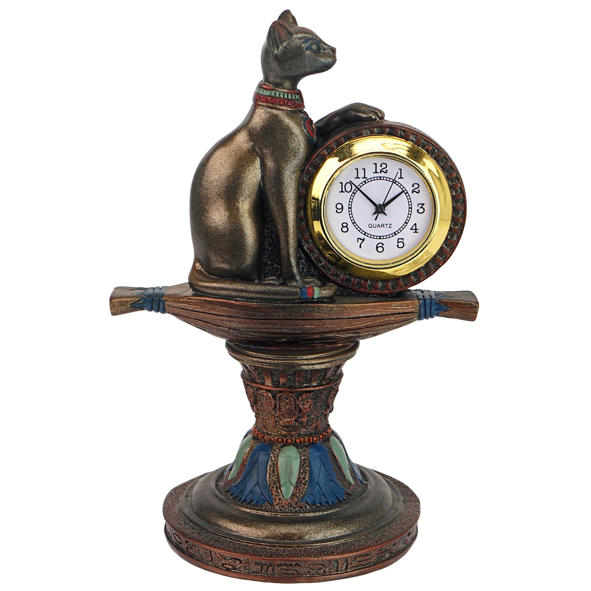 Fleur De Lis Living Bastet's Kristopher Altar Timepiece Clock & Reviews ...