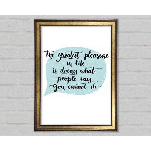 Happy Larry The Greatest Pleasure In Life 3 - Single Picture Frame ...