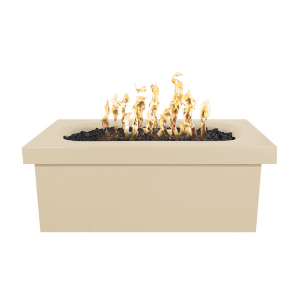 The Outdoor Plus Ramona 24" H x 60" W Concrete Outdoor Fire Pit Table ...