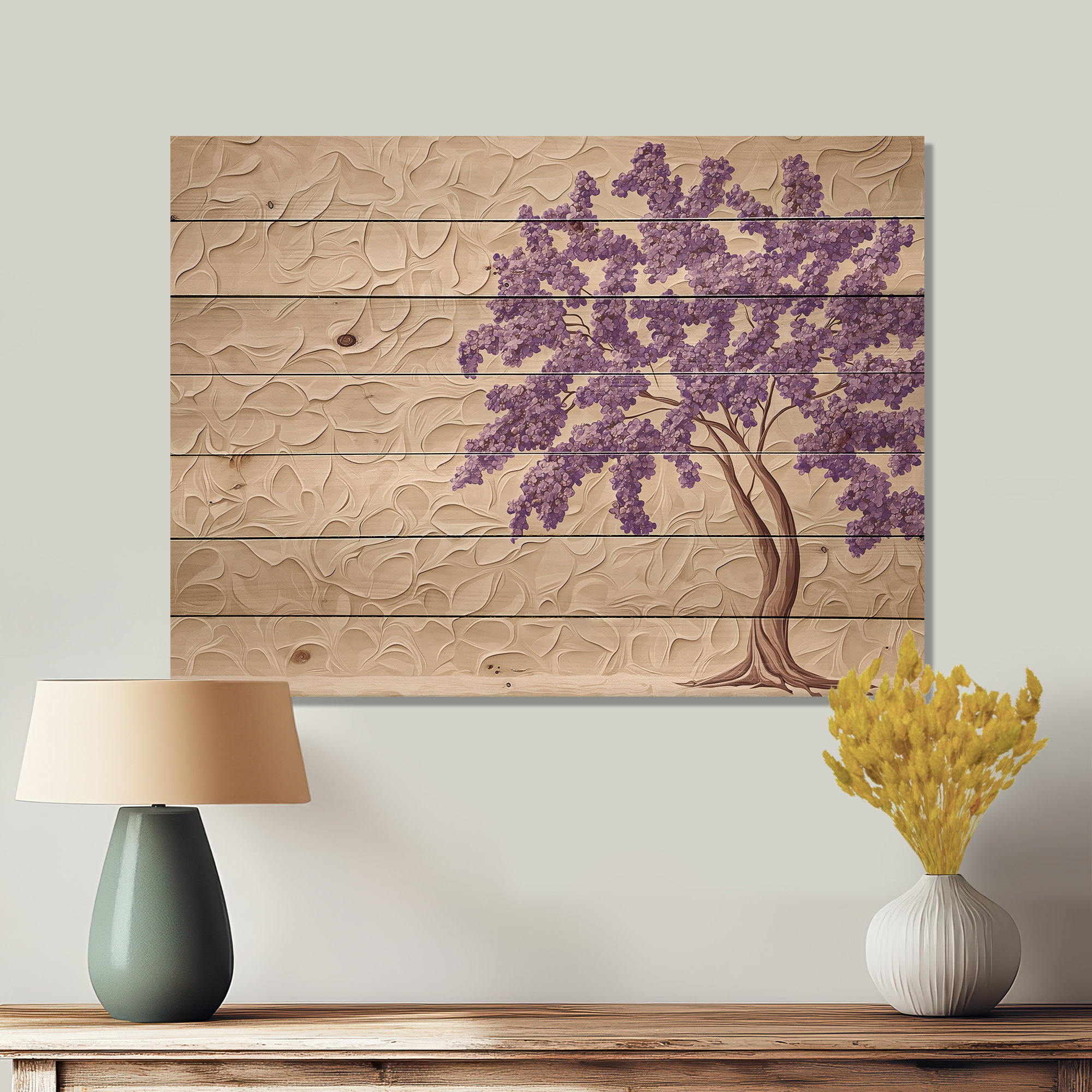Ophelia & Co. Purple Jacaranda Tree Dreams II - Modern Landscape Purple ...