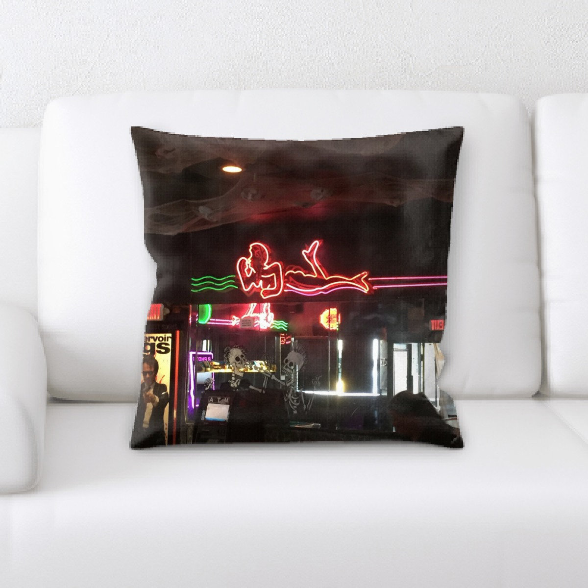 Latitude Run® Waithman Neon Throw Pillow | Wayfair