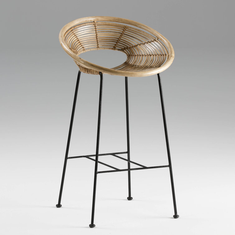 Bay Isle Home Cawley Solid Wood 80cm Stool | Wayfair.co.uk